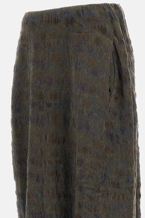 BOBOUTIC Midi Knit Skirt With Jacquard Pattern
