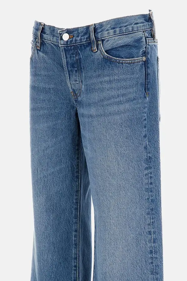 FRAME Amelia Gray X The Pixie Relaxed Wide-leg Cropped Jeans