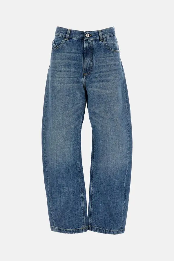 Attico Barrel Leg Jeans - Blu