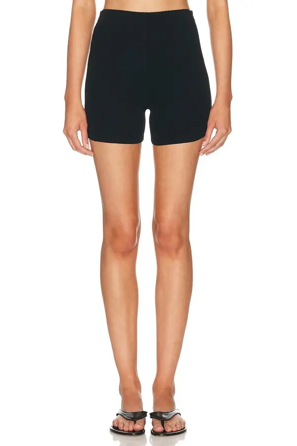 Alexander Wang Track Stripe Bike Short - Black