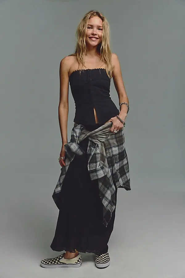 Free People Nikki Corset Top - Black