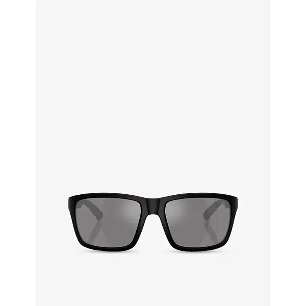 Burberry Be4483 Rectangular Frame Sunglasses - Black