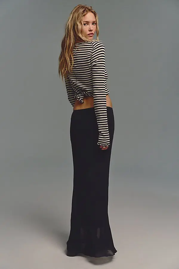 Free People Fp One Chloe Solid Maxi Skirt