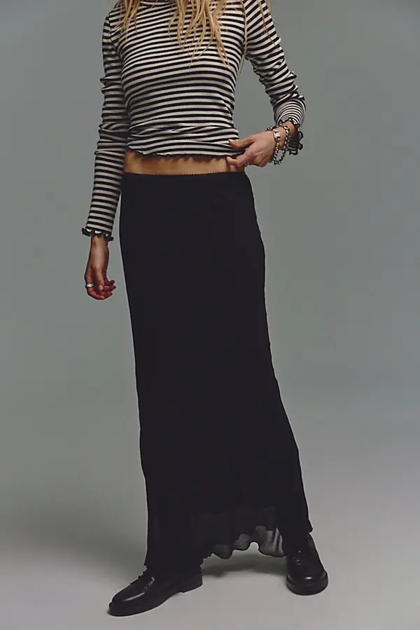Free People Fp One Chloe Solid Maxi Skirt