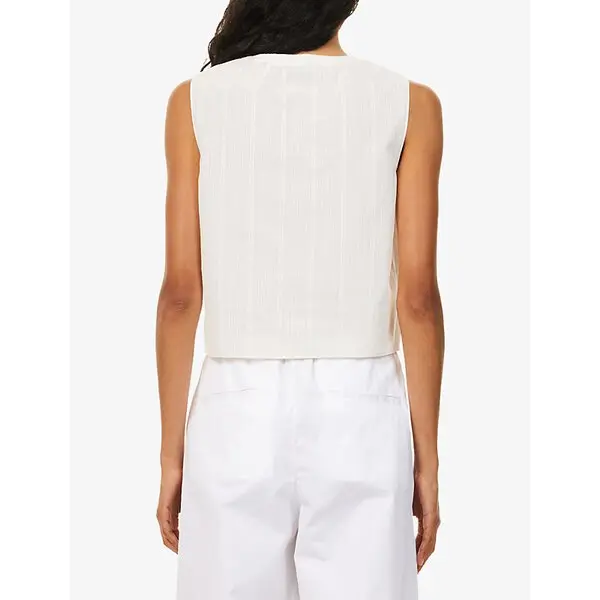 Theory Sleeveless Cotton Shell Top