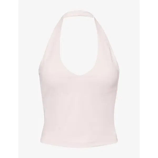 SISTERLY TRIBE Softsculp Halterneck Workout Top - Ballet Slipper