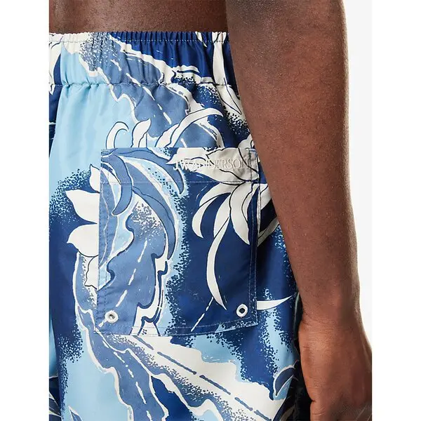 JW Anderson Hawaiian Print Swim Shorts - Sapphire