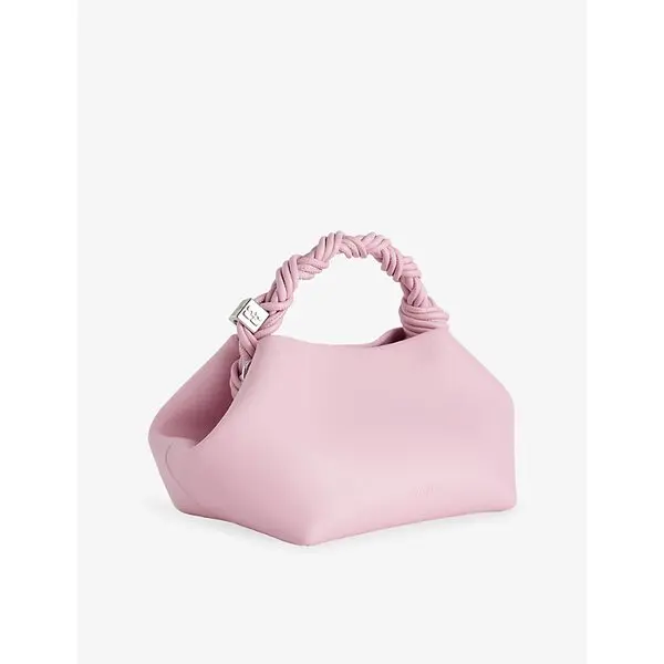 GANNI Bou Small Faux-leather Top-handle Bag - Pink Nectar