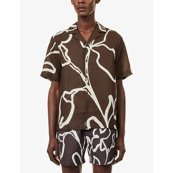 Frescobol Carioca Roberto Striped Linen Shirt