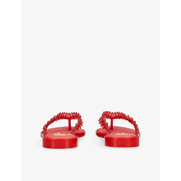 GANNI X Melissa Branded Jelly Flip-flops - Red