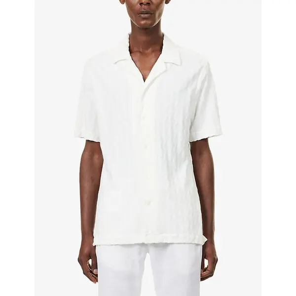 Frescobol Carioca Roberto Terry Cotton-blend Shirt - Cream
