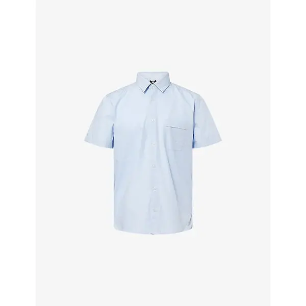 Paige Milford Short-sleeve Cotton Shirt