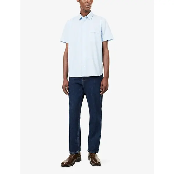 Paige Milford Short-sleeve Cotton Shirt