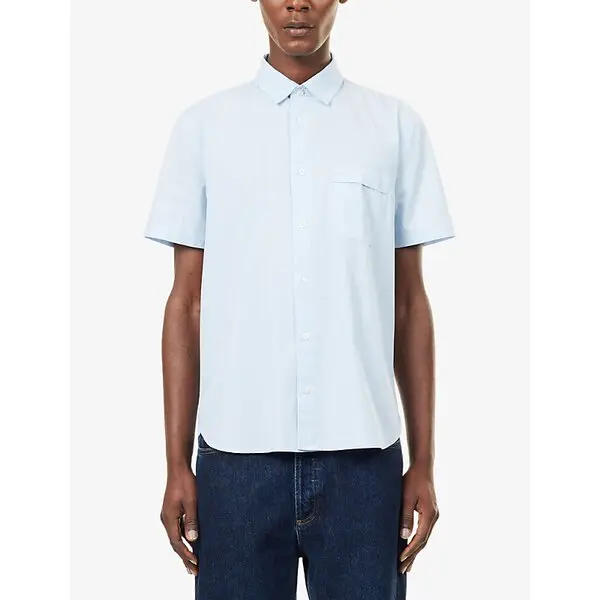 Paige Milford Short-sleeve Cotton Shirt