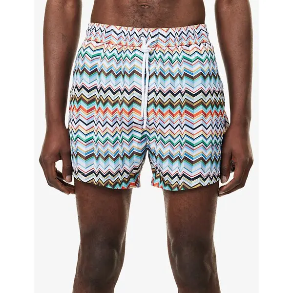 Missoni Zig-zag Print Swim Shorts