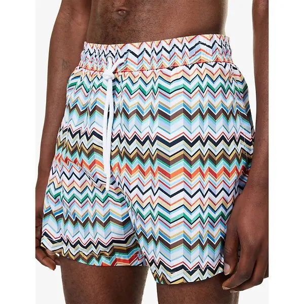 Missoni Zig-zag Print Swim Shorts