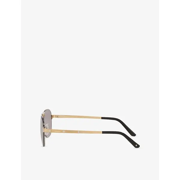 Cartier Pilot Metal Sunglasses