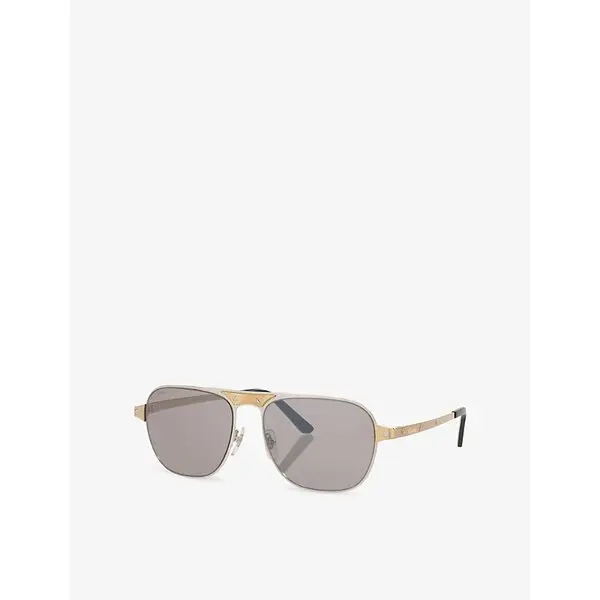 Cartier Pilot Metal Sunglasses