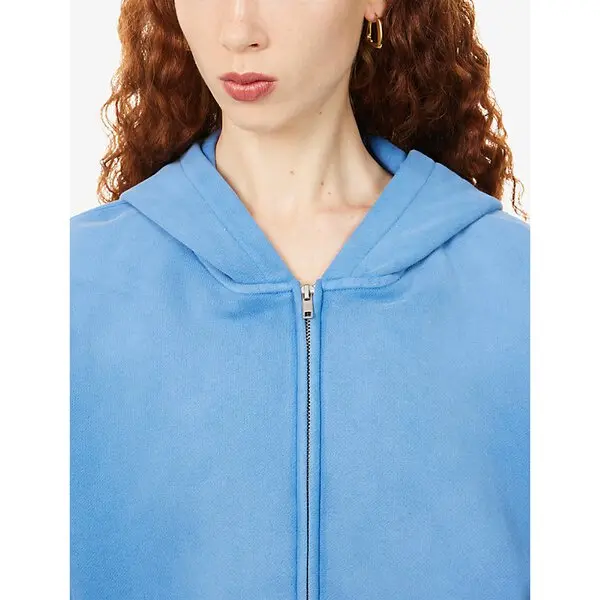 Good American Zip-up Cotton Hoodie