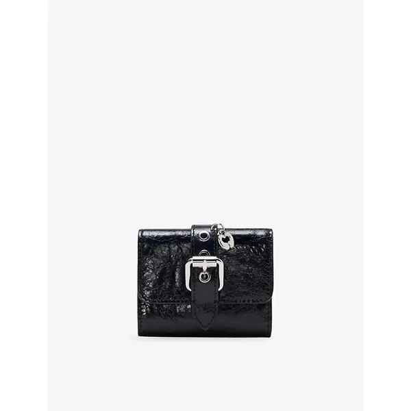 Maje Miss M Leather Wallet - Black