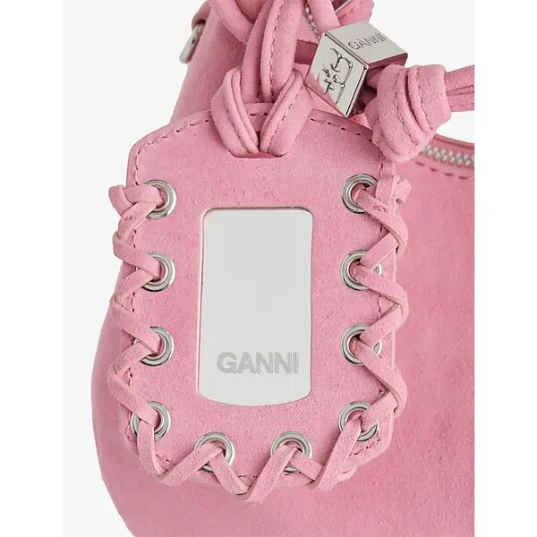 GANNI Suede Mini Hobo Bag