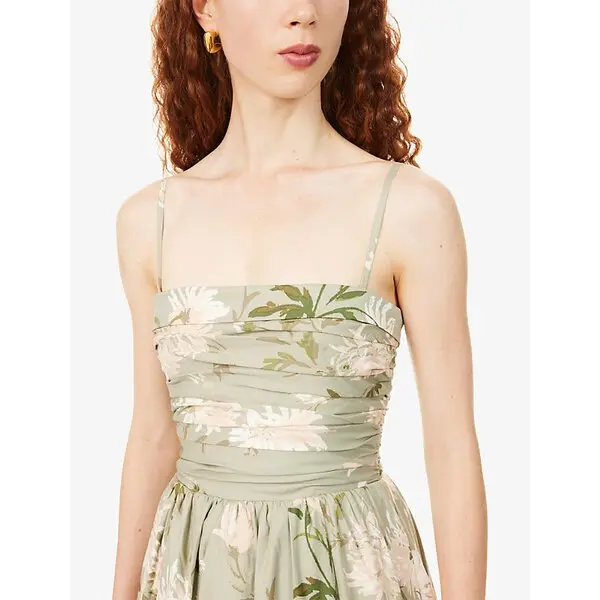 REFORMATION Kastoria Sleeveless Cotton Maxi Dress