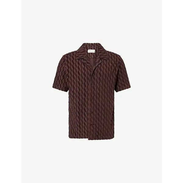 Frescobol Carioca Roberto Terry Cotton-blend Shirt - Cacao