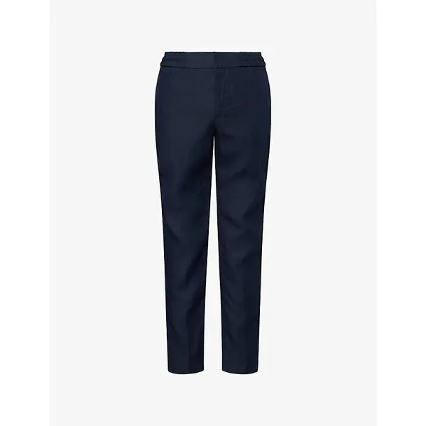 Orlebar Brown Cornell Tailored-fit Italian Linen Trousers - Night Iris
