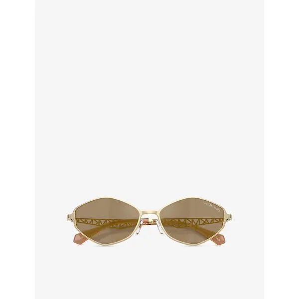 Michael Kors Mk1181 Coast Irregular-frame Metal Sunglasses