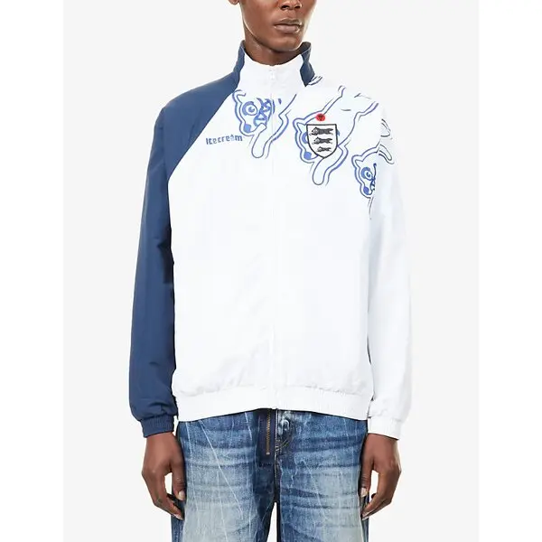 ICECREAM Running Dog Panelled Nylon Track Top