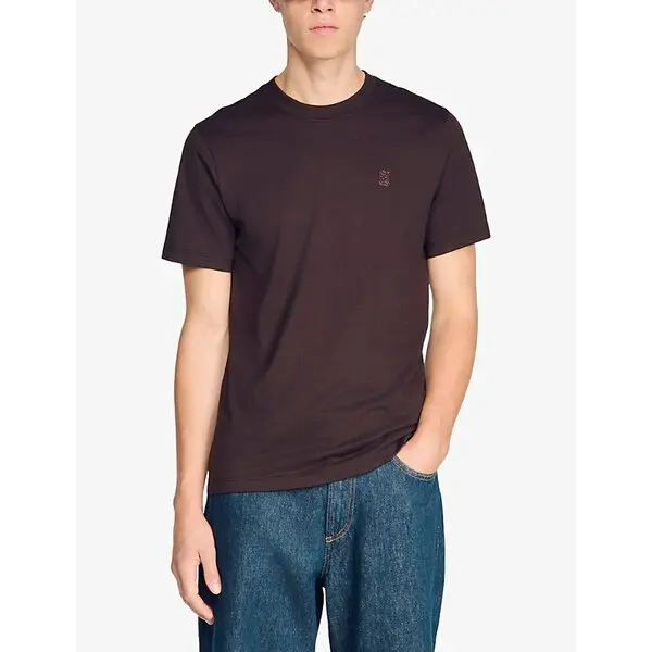 Sandro Logo-print Cotton T-shirt