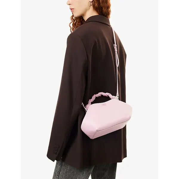 GANNI Bou Small Faux-leather Top-handle Bag
