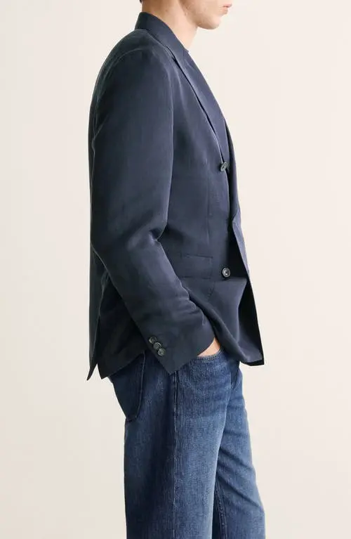 Mango Slim Fit Double Breasted Suit Jacket