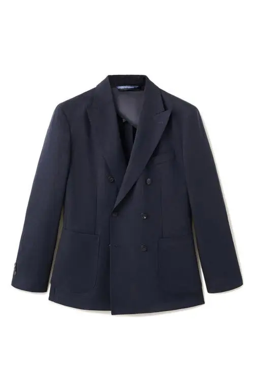 Mango Slim Fit Double Breasted Suit Jacket