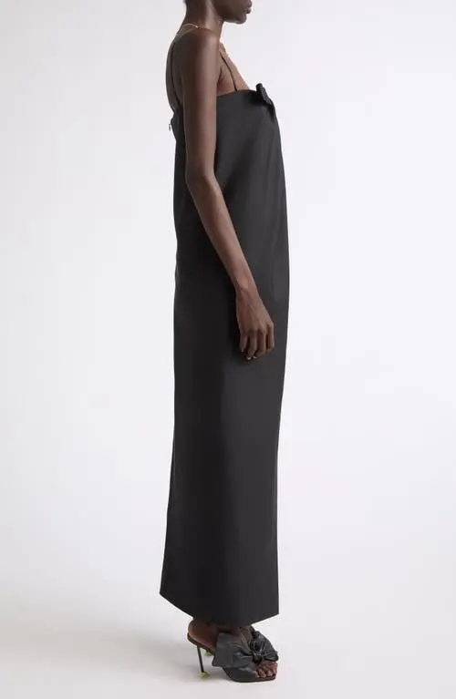 Givenchy Sliced Bow Wool & Mohair Gown