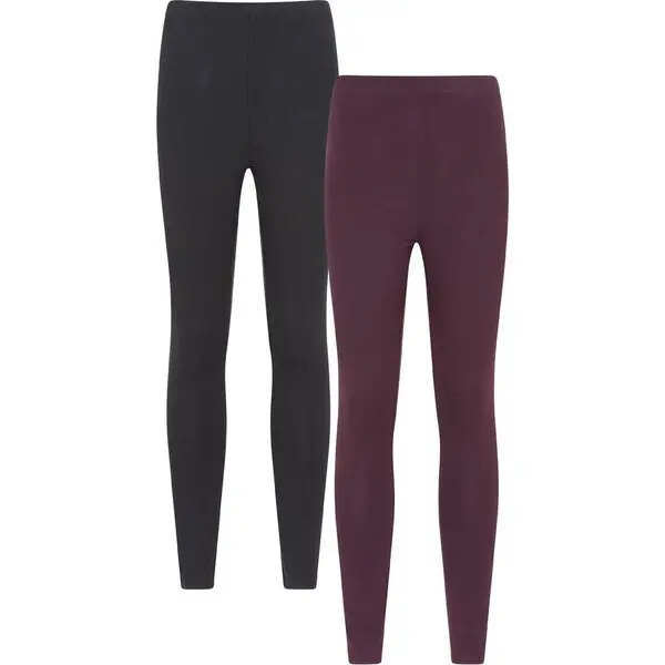 Mountain Warehouse Cotton Blend Midweight Leggings - Berry