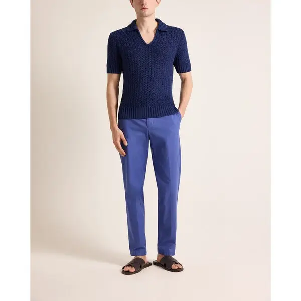 Orlebar Brown Ray Relaxed Tailored Fit Twill Trousers - Nightfall Blue