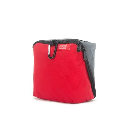 MANHATTAN PORTAGE Newtown Toiletry Bag - Red/gray