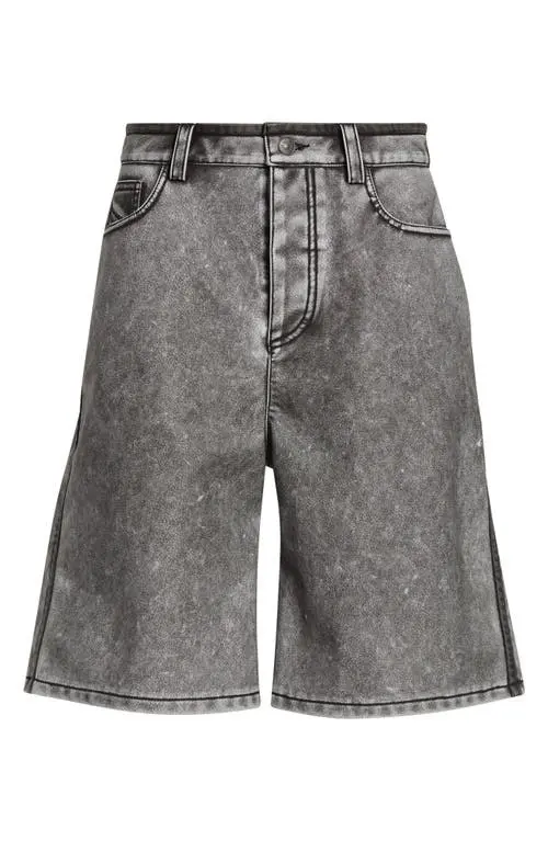 DIESEL® P-arlor Faux Leather Bermuda Shorts
