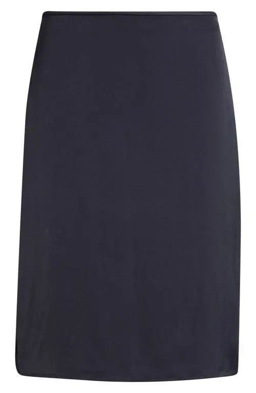 JIL SANDER Fluid Sablé Virgin Wool A-line Skirt