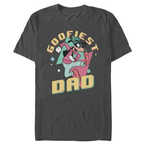 MICKEY & FRIENDS Goofiest Dad Short Sleeve Graphic T-shirt - Charcoal