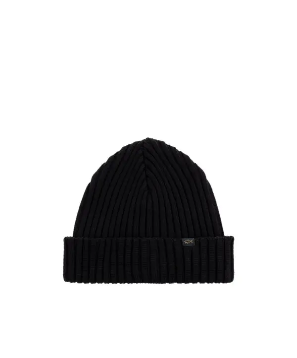 PAUL  SHARK Ribbed-knit Beanie Hat