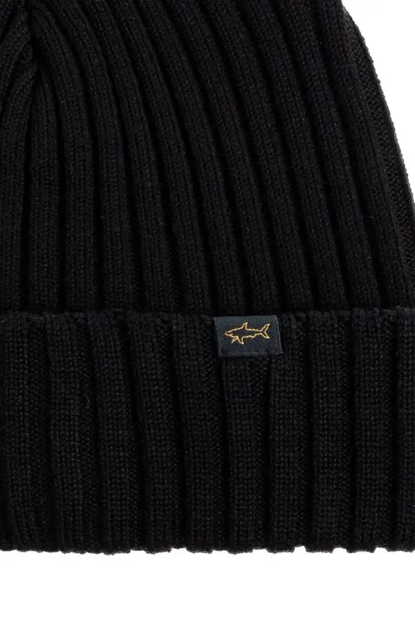 PAUL  SHARK Ribbed-knit Beanie Hat
