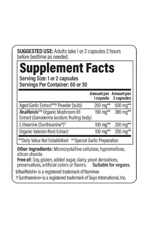 KYOLIC Sleep Mushroom Supplement For Restful Sleep And Relaxation 60 Capsules