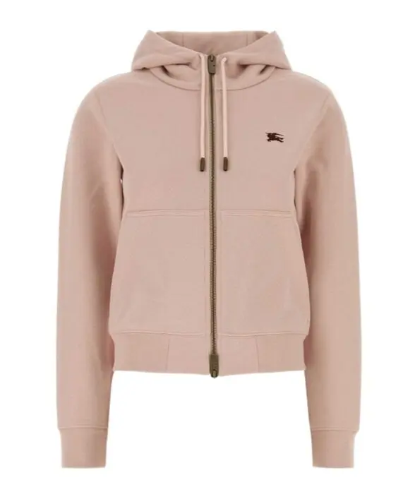 Burberry Knight Stamp Cotton Zip Hoodie
