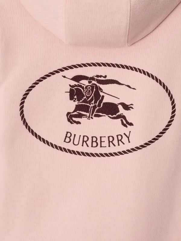 Burberry Knight Stamp Cotton Zip Hoodie