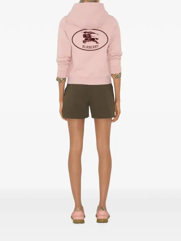 Burberry Knight Stamp Cotton Zip Hoodie