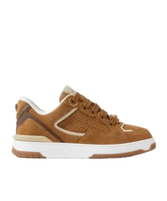 Versace Biggie Basket Suede Sneakers