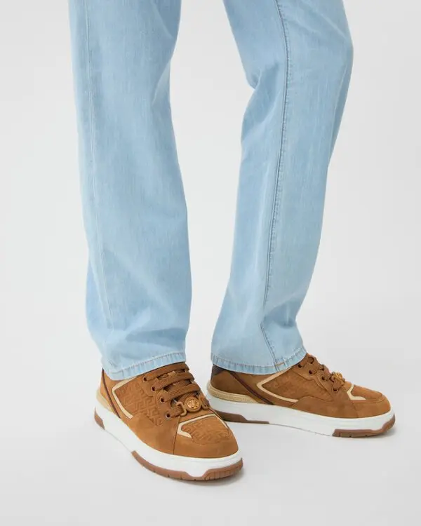Versace Biggie Basket Suede Sneakers