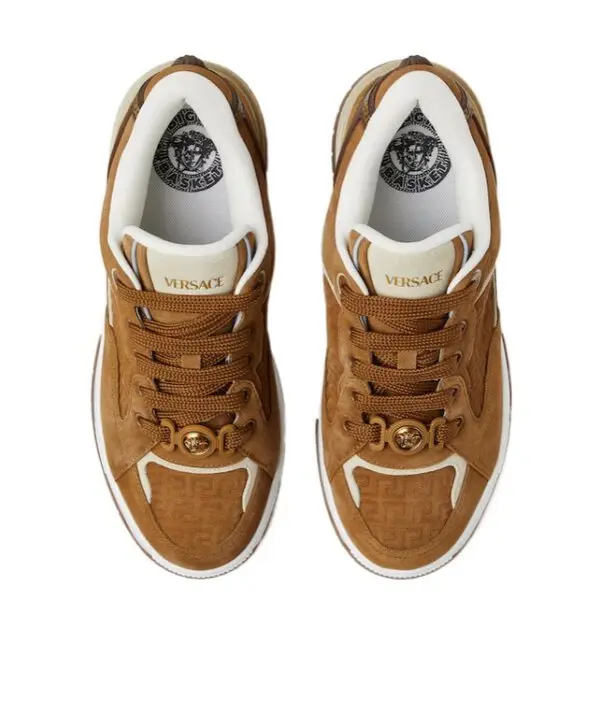 Versace Biggie Basket Suede Sneakers
